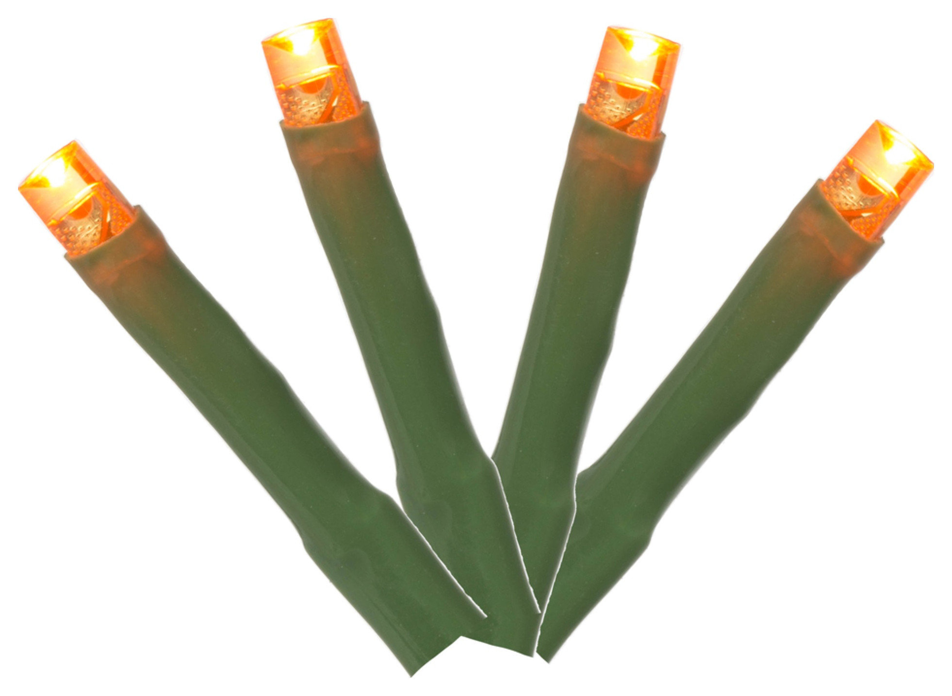 144Lt Led Orange Cluster Set Gw E-C 24'L - Contemporary - Holiday ...
