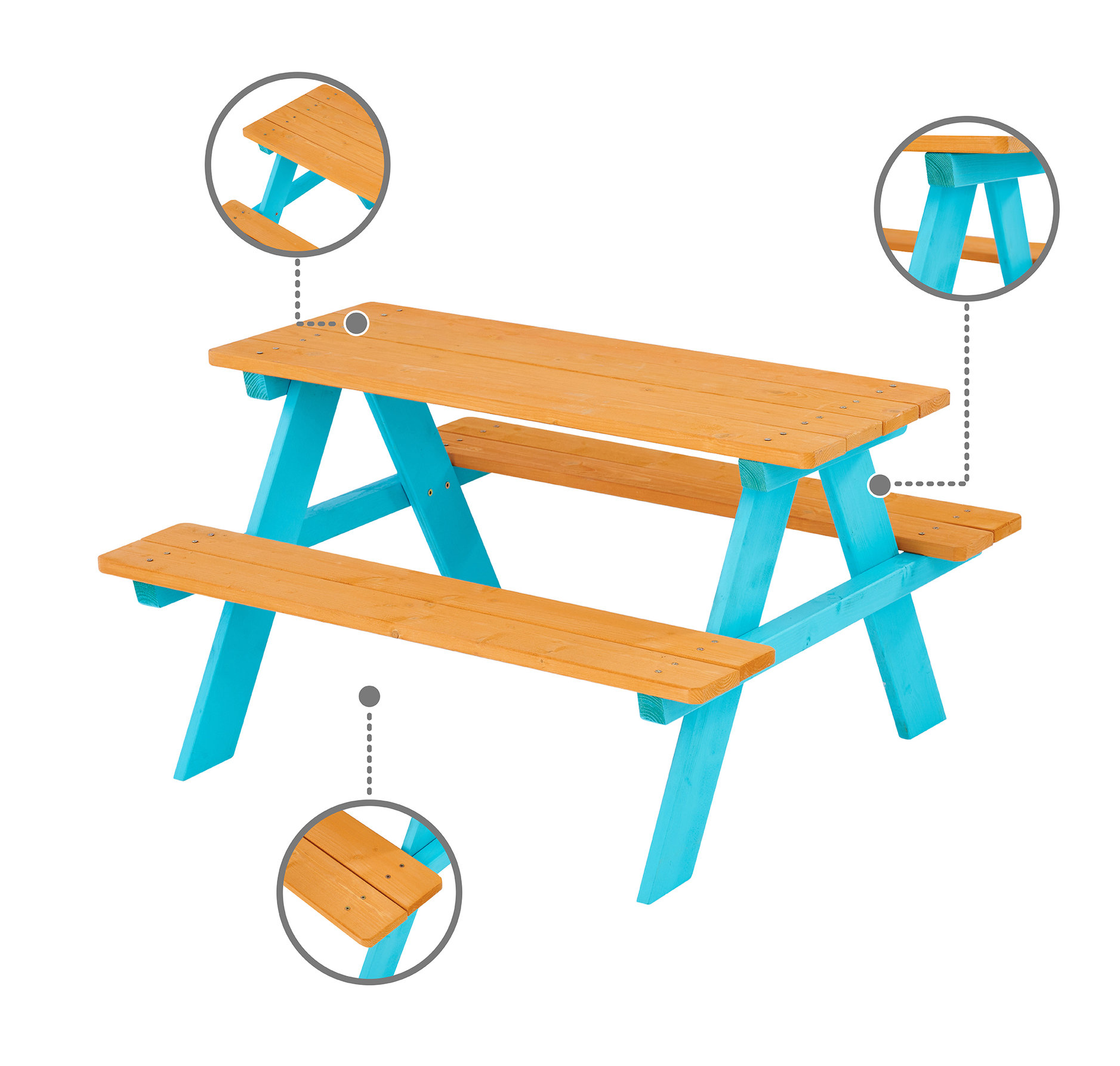 Outdoor Picnic Table & Chair Set - Contemporary - Kids Tables And ...