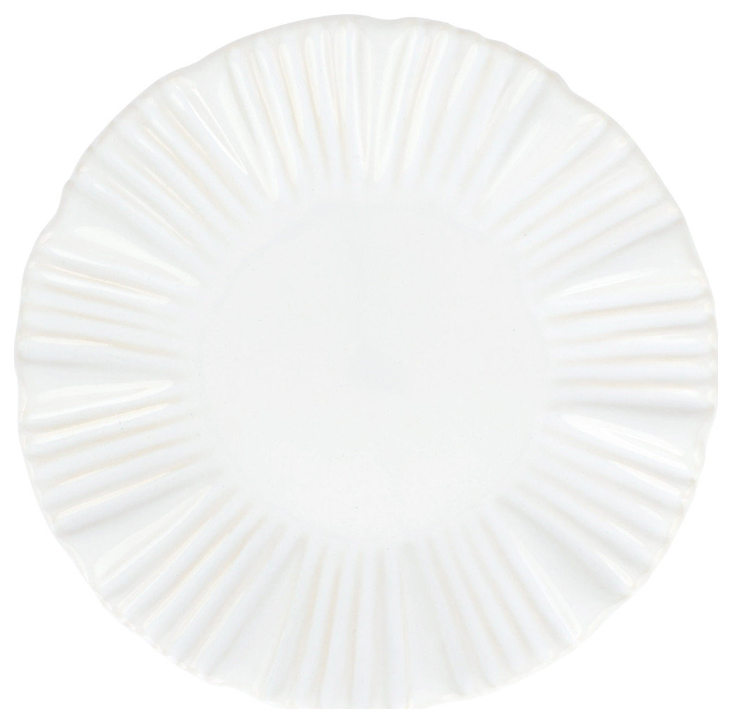 Bari White Cocktail Plate - Contemporary - Salad And Dessert Plates ...