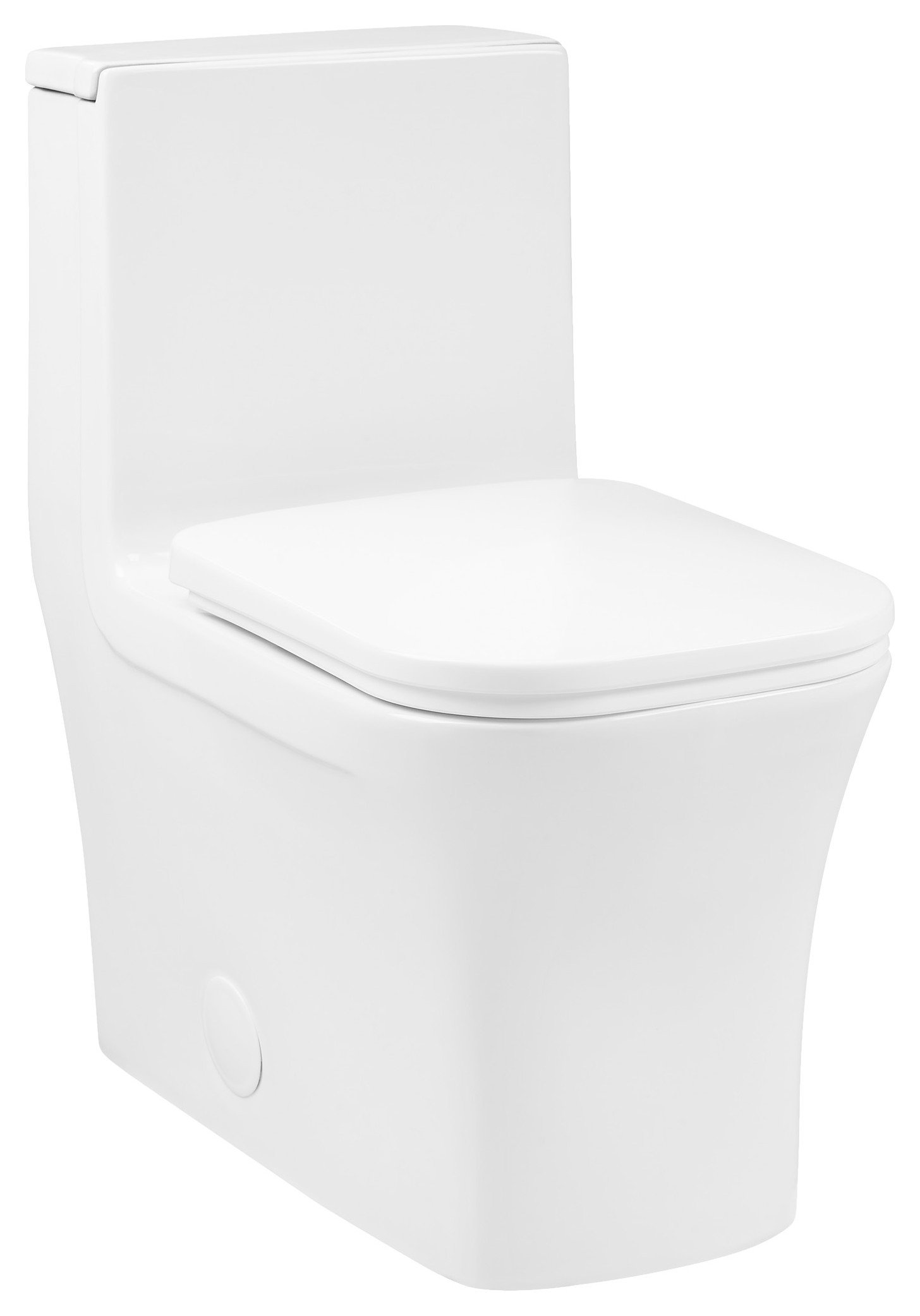 Concorde One Piece Square Right Side Flush Handle Toilet 1.28 gpf ...