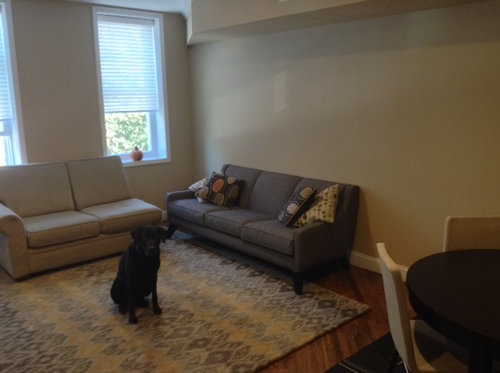 Small shared living and dining area