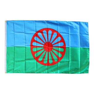 Romani, 3'x5' Polyester Flag - Traditional - Flags And Flagpoles - by ...