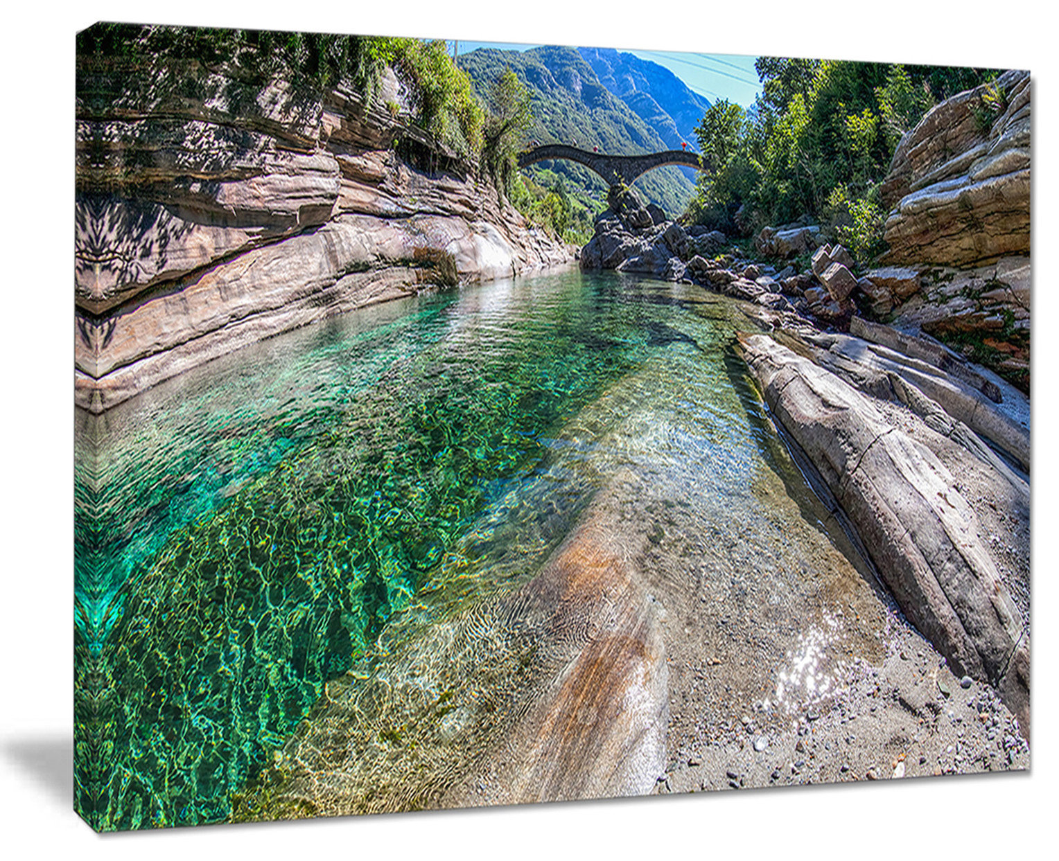 "Ponte Dei Salti Val Verzasca" Landscape Photo Wall Art, 40"x30 ...