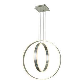 Thumprints Aria 2-Light 32" Pendant, Chrome, FT-T1003-CH - Modern ...