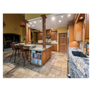 Updated Kitchen with Azul Nebula Quartzite Countertops, Wolf/SubZero ...