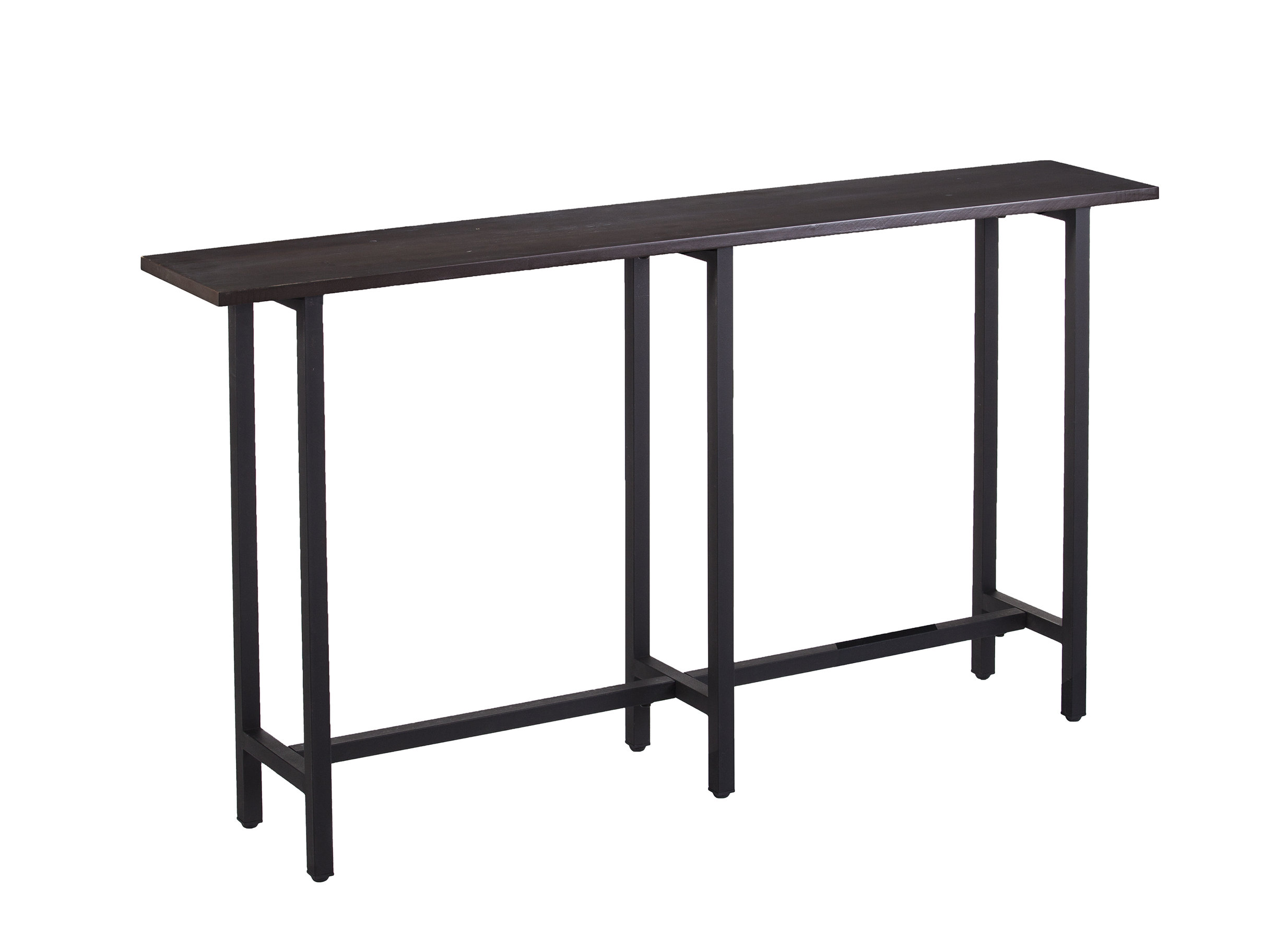 Rolling Long Narrow Console Table - Industrial - Console Tables - by ...