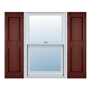 Builders Edge, Custom, Two Equal Panels, Raised Panel Shutters ...