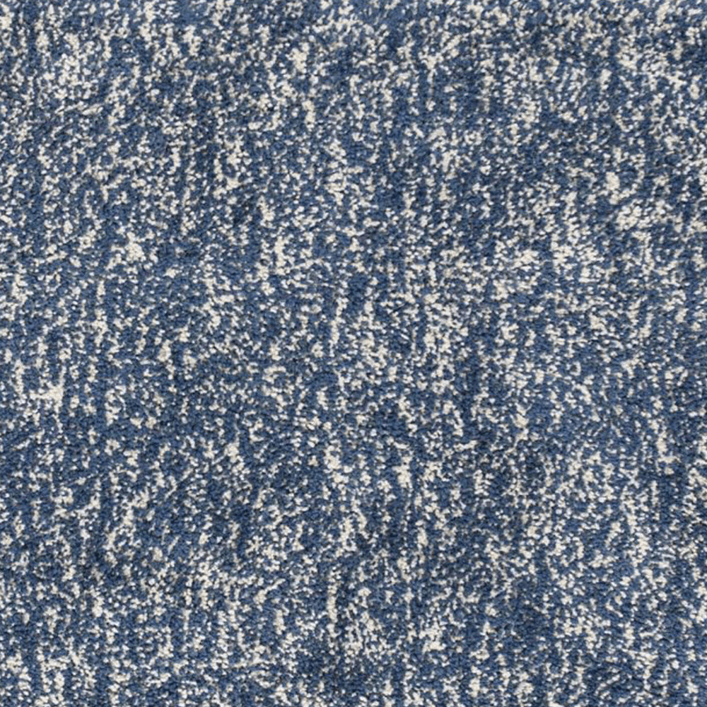 8' Indigo Ivory Heather Round Indoor Shag Rug - Contemporary - Area ...