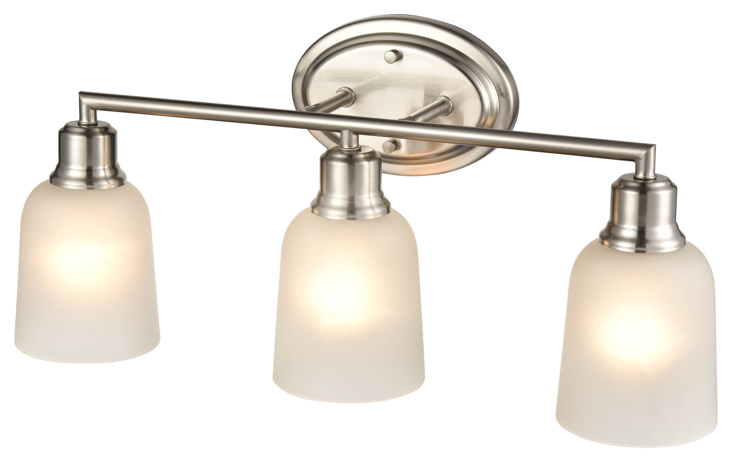 3 Light 22" Brushed Nickel Vanity - Transitional - Bathroom Vanity ...