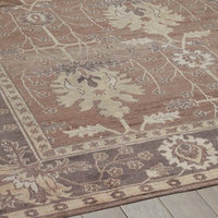 Nourison Aldora Persian Bordered Area Rug, 5'6"X8' - Mediterranean ...
