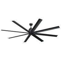 84" 8 Blade Ceiling Fan, Satin Black - Transitional - Ceiling Fans - by ...