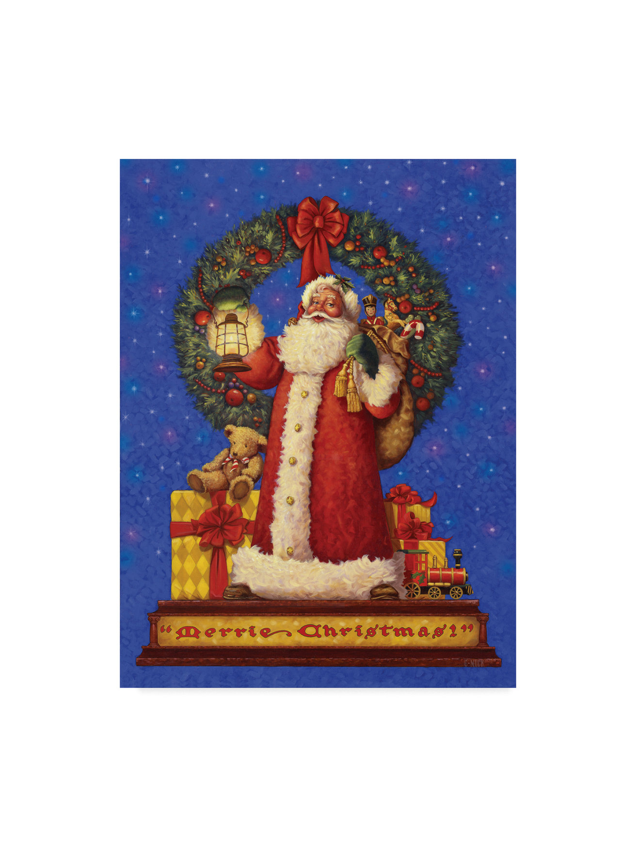 Christopher Nick 'Victorian Santa' Canvas Art, 35"x47" - Traditional ...