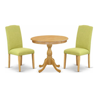 3 Pc Dinette Set S, 1 Dining Table, 2 Limelight Chairs High Back, Oak ...