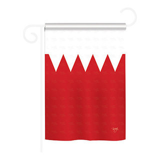 Bahrain 2-Sided Impression Garden Flag - Contemporary - Flags And ...