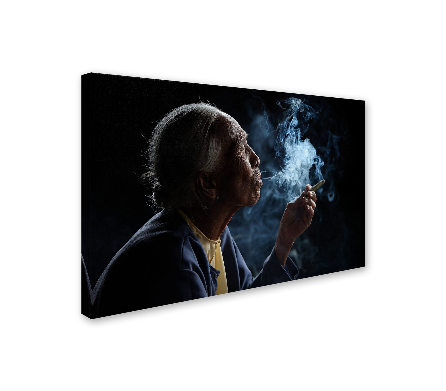 Vichaya 'Light & Smoke' Canvas Art, 12x19 - Contemporary - Prints And ...