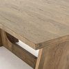 Pryor Grey Oak Wood Dining Table 87" - Transitional - Dining Tables ...