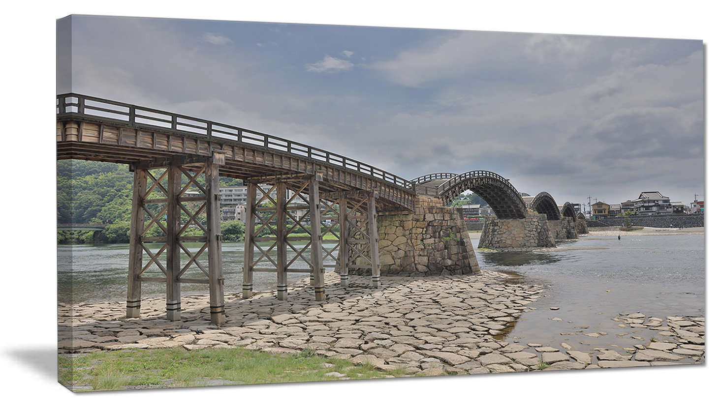 Kintai Bridge in Iwakuni Yamaguchi, Landscape Canvas Art Print, 40x20 ...
