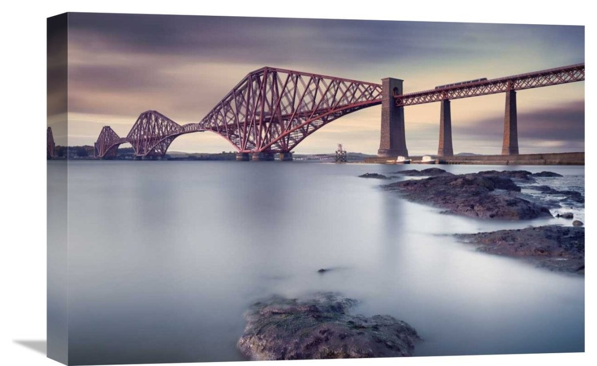"Forth Rail Bridge" Stretched Canvas Giclee by Martin Vlasko, 22x15 ...