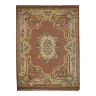 Hand Knotted Aras Wool Area Rug Oriental Rose, [Rectangle] 4'x6 ...