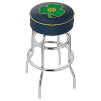 Holland L7C1 Notre Dame Shamrock 30" Double-Ring Bar Stool - Chrome ...