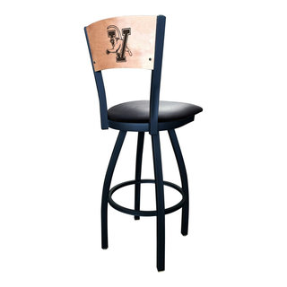 Holland L038 Engraved Vermont 30" Swivel Bar Stool - Black/Vinyl Seat ...