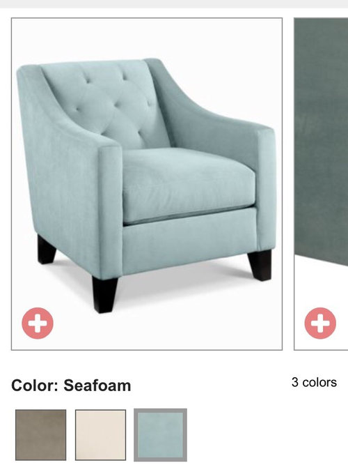 Gray with seafoam furniture. What color paint?? Help! | Houzz Forum