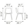 Daniel Dining Chair (Set of 2) Vintage Black - Midcentury - Dining ...
