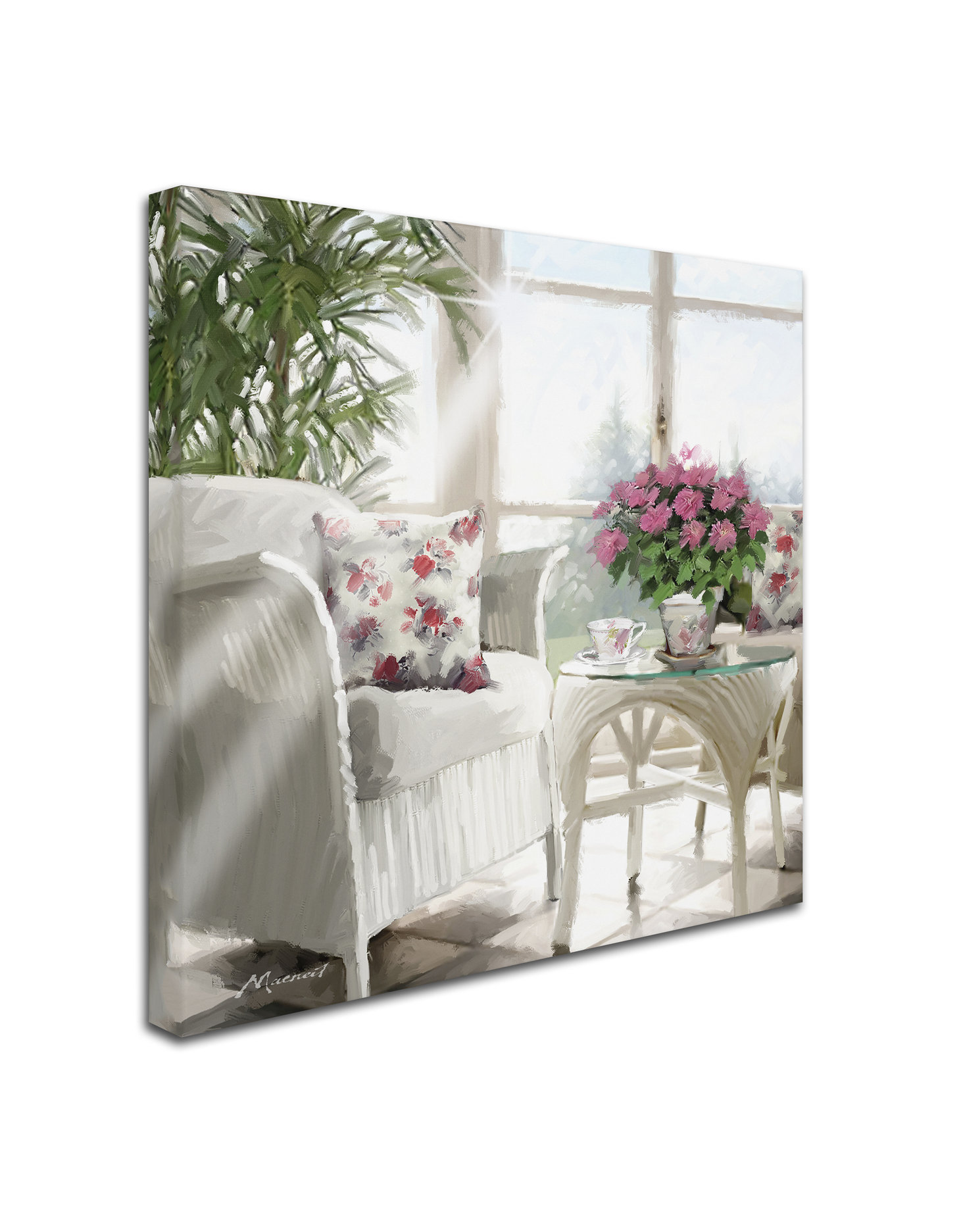 The Macneil Studio 'Conservatory' Canvas Art, 18"x18" - Contemporary ...