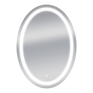 Dyconn Faucet Edison Oval Wall Mounted Backlit Vanity Bathroom LED ...