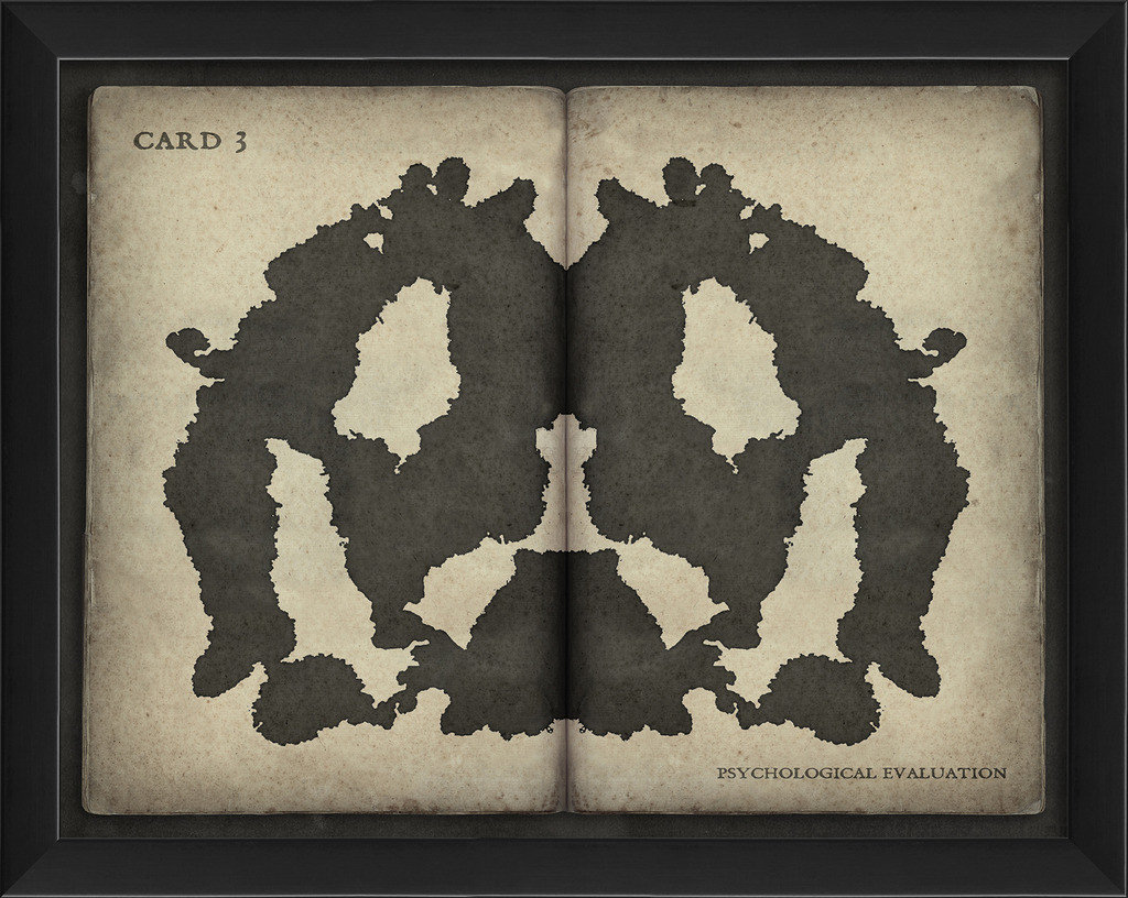 Ink Blot Card 3 Framed Print, Small - Traditional - Prints And Posters ...