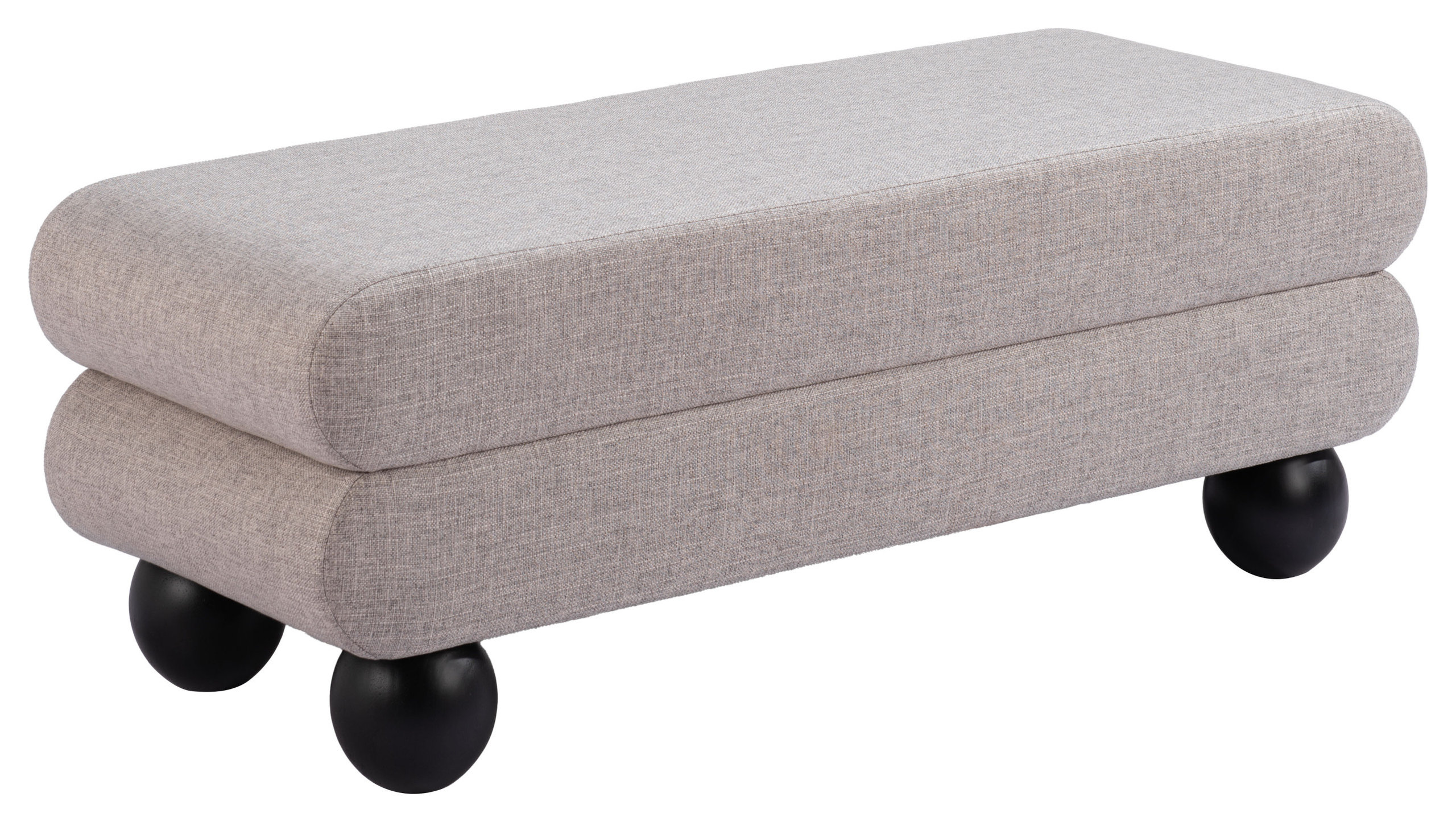 Davao Bench Gray - Contemporary - Upholstered Benches - by Zuo Modern ...