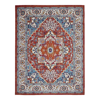 Nourison Passion 8' x 10' Red Multi Colored Bohemian Indoor Rug ...