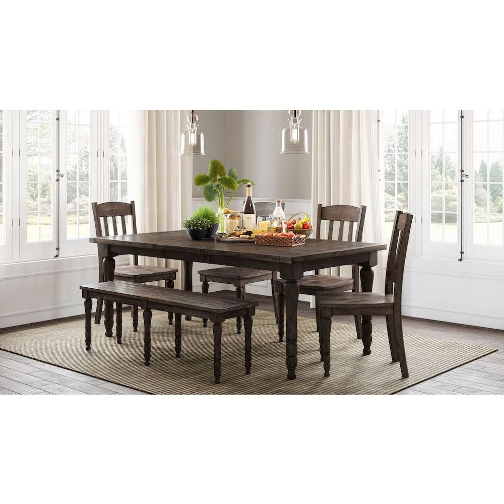 Madison County Rustic Reclaimed Solid Wood Farmhouse 54 Dining Bench ...