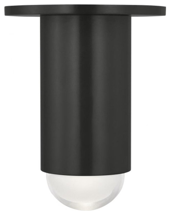 Ebell Small Flush Mount, 1-Light, LED, Dark Bronze, 5.7"H - Modern ...