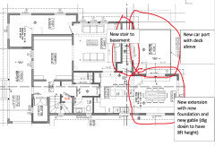 Joining two roofs with different level