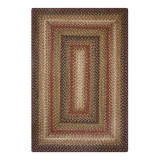 Homespice Decor 5 x 8' Rectangular Gingerbread Jute Braided Rug ...