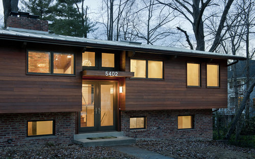 Update exterior of 80s split level to look more modern
