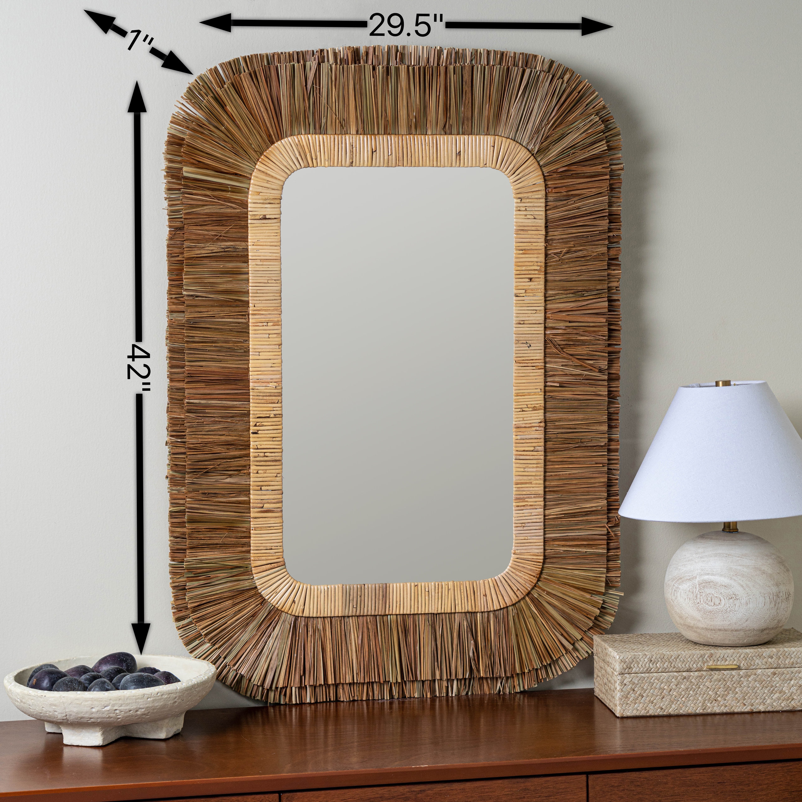 Elyse Mirror - Tropical - Wall Mirrors - by Cooper Classics | Houzz
