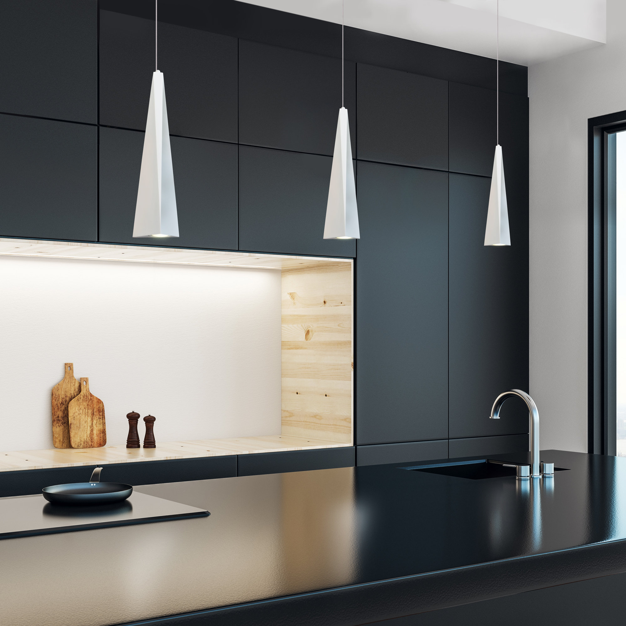 Polaris 5" Integrated LED Pendant - Modern - Pendant Lighting - by VONN ...