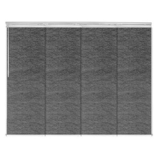 Ember Lead 4-Panel Track Extendable Vertical Blinds 48-88"W, 91.4" H ...