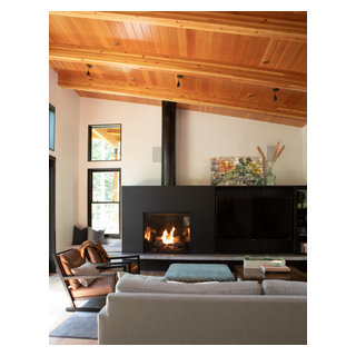 TUMBLE CREEK custom home - Modern - Living Room - Seattle - by Design ...