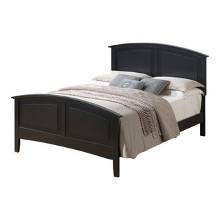 Hammond Queen Panel Bed With Curved Top Rail - Transitional - Panel ...