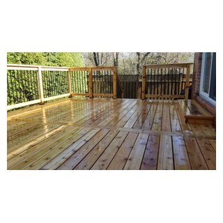 14'x20' Western Red Cedar Deck - Modern - Deck - Ottawa - by Mjolnir ...