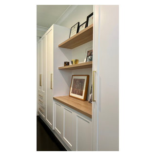 Hamptons Inspired Bathroom, Dry Bar, Wardrobes and Home Office ...