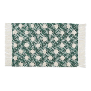 Geometric Textured Fringe - Teal - 2 Ft 3 In X 6 Ft - Area Rugs - by ...