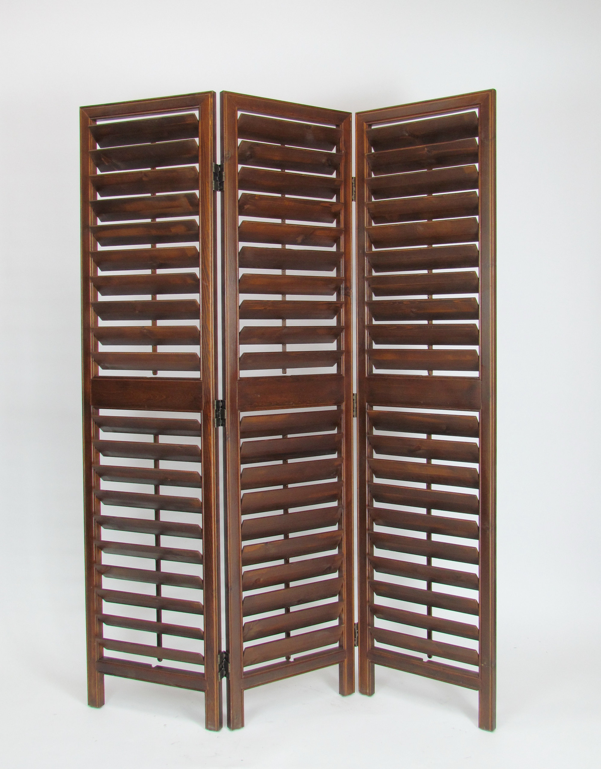 Low Venetian Screen, Brown - Transitional - Screens And Room Dividers ...