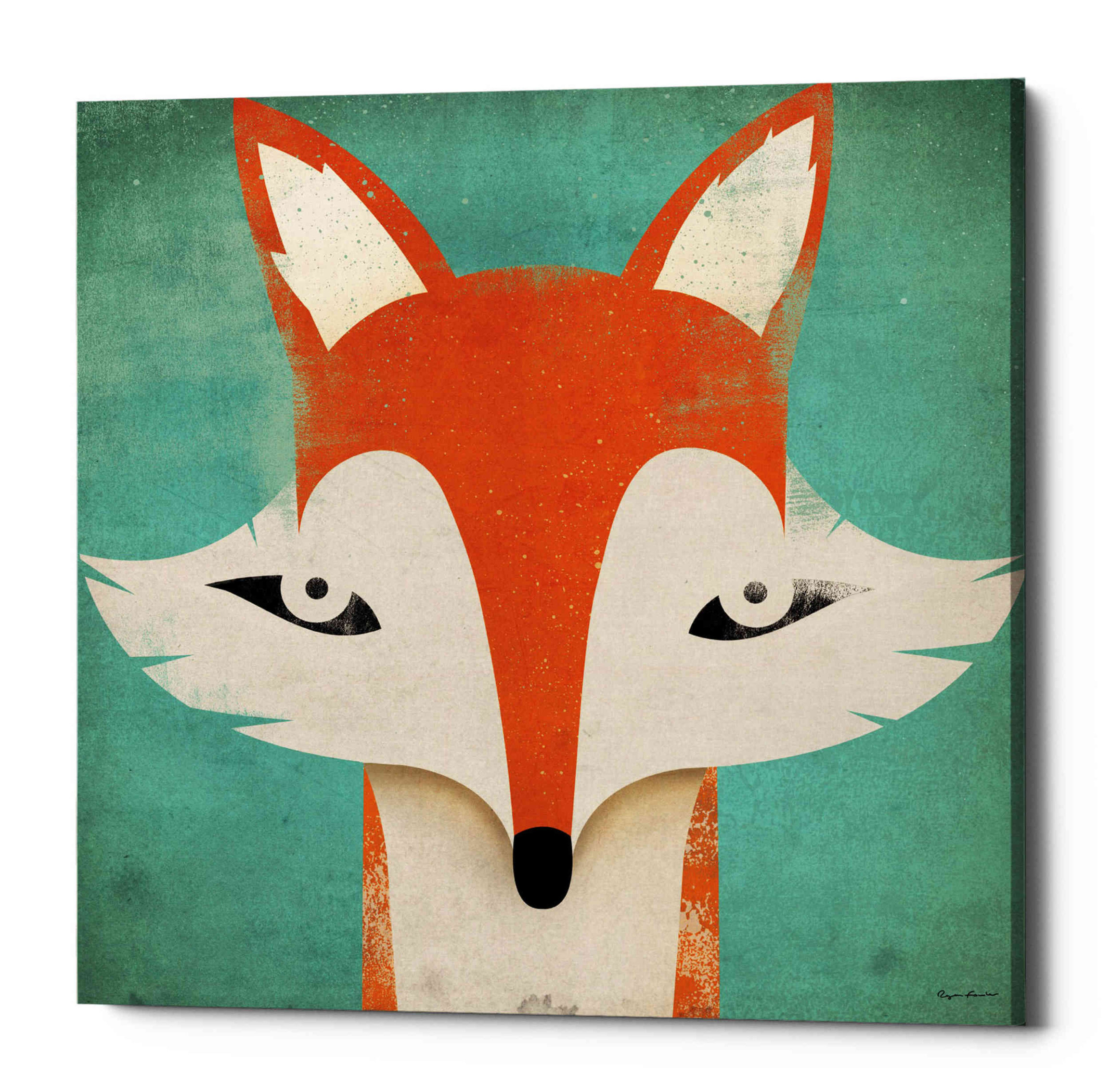 Epic Graffiti 'Fox' by Ryan Fowler, Giclee Canvas Wall Art, 37" x 37 ...