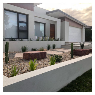 Contemporary Waterwise Garden in Shelley - Contemporary - Garden ...