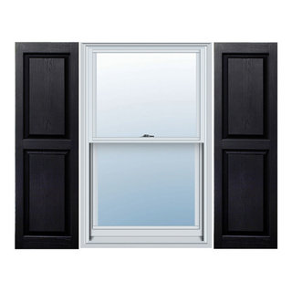 Builders Choice Vinyl Raised Panel Shutters w/ Shutter Spikes & Screws ...