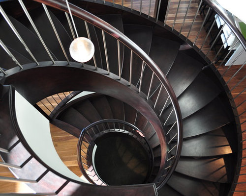 Three-Story Staircase Home Design Ideas, Pictures, Remodel and Decor